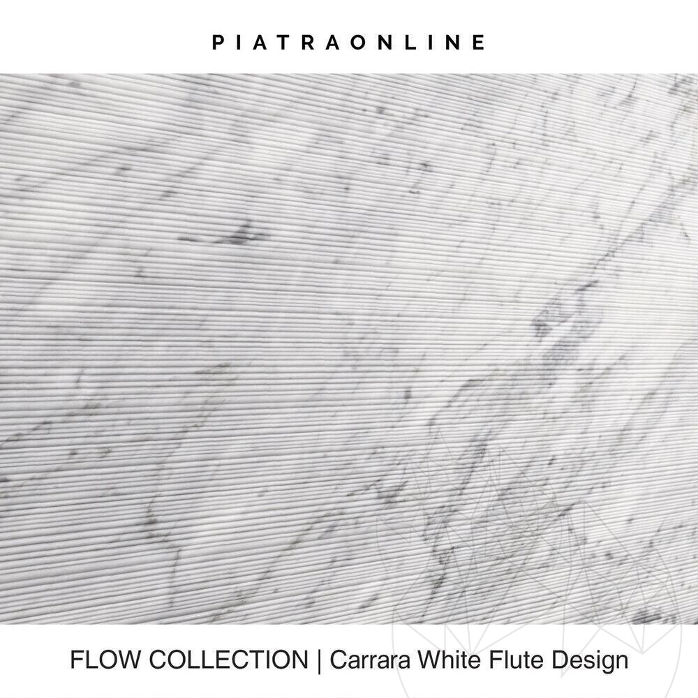 Фаши Carrara White Flute Design 2 см - Piatraonline.bg